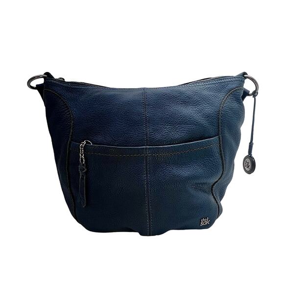 The Sak | Bags | The Sak Blue Leather Handbag Purse Guc | Poshmark
